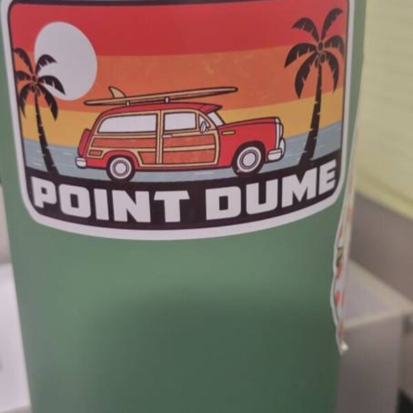 Point Dume California Decal Sticker 3.75" X 2.25" Surf Zuma Beach ...