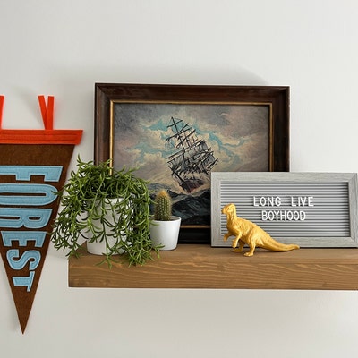 Custom Name Pennant block Letter - Etsy