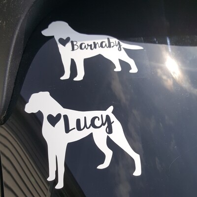 Personalized Lab Decal Labrador Vinyl Sticker for Cars, Tumblers ...
