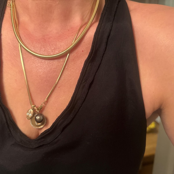 14K Solid Gold Snake Chain, Solid Gold Snake Bracelet, 14K Snake Chain ...