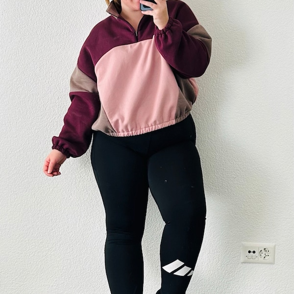 PDF Schnittmuster Oversize Pullover Rundhals Oder Half Zip Oskar ...