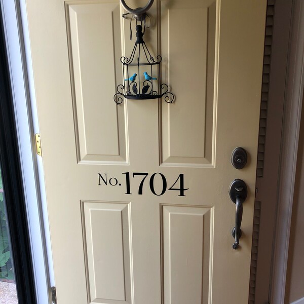 Front Door Address Decal | House Apartment Address Decal | Fall Porch ...