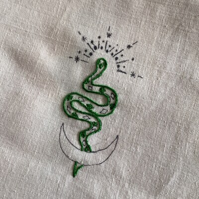 Magic Snake Embroidery Design, Embroidery Pattern Download, Embroidery ...