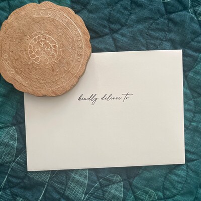 Simple Thank You Stamp Modern Script for Tags Stickers - Etsy