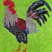 Rooster Machine Embroidery Design - 5 Sizes - Etsy UK