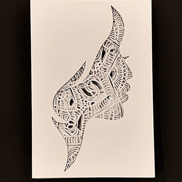 Multilayer Laser Cut File, Women Dxf File, SVG Ai EPS Dxf Laser Cut ...