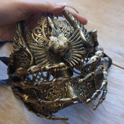 Bird Skull Mask, Gothic Masquerade Mask for Her, Blind Mask, Witch Mask ...