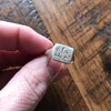 Square Signet Ring-personalized Signet Ring-initial Signet Ring ...