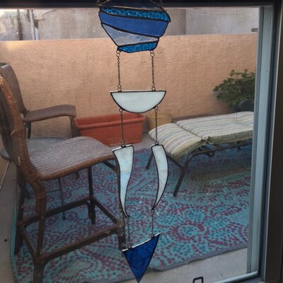 Chakra Stained Glass Window Hanging Spiritual Art for Home Decor ...