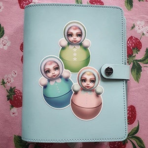 Roly Poly Sticker Set 3 Vinyl Silkscreen Stickers by Mab - Etsy