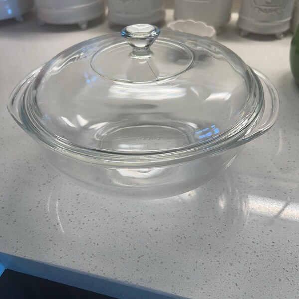 Corning Ware 2 Qt. Casserole Dish Floral Bouquet Vintage Kitchen ...