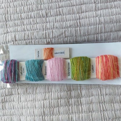 Hand Dyed Embroidery Thread, Set of 10 Colours, Variegated Threads ...