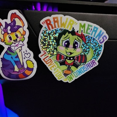 Vinyl Sticker Furry RAVEFUR Raver for Furries, Sparklefurs, Therians ...