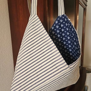 Folded Japanese Bag PDF Sewing Pattern and Tutorial Instant Digital ...