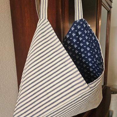 Folded Japanese Bag PDF Sewing Pattern and Tutorial Instant Digital ...