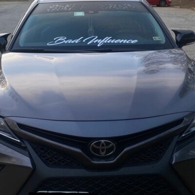 Bad Influence Windshield Banner Decal / Sticker 6x33 - Etsy
