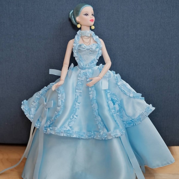 Historical Dress in the Style of Bridgerton for 16" Tonner Dolls Cami ...