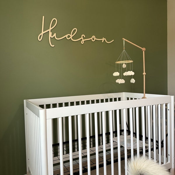 Custom Wood Name Sign for Nursery Girl, Boy, Over Crib Sign, Baby Name ...