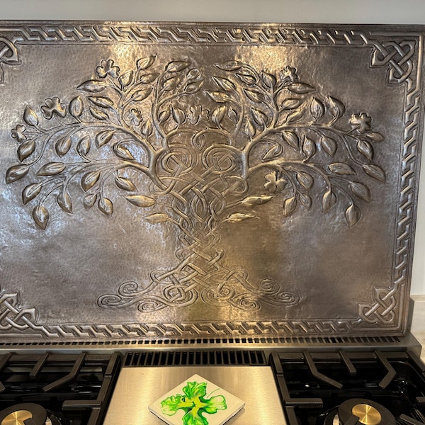 Backsplash Tile 12x16 Brown Tree With Roots - Etsy