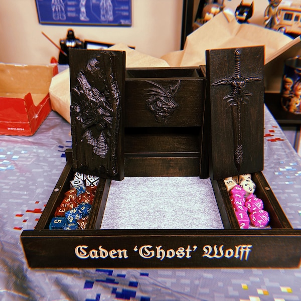 Large Box for DND Dice With the Possibility of Personalization, Dnd ...