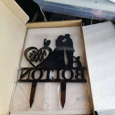 Plus Size Bride Wedding Cake Topper,cake Toppers Silhouette, Oversize ...