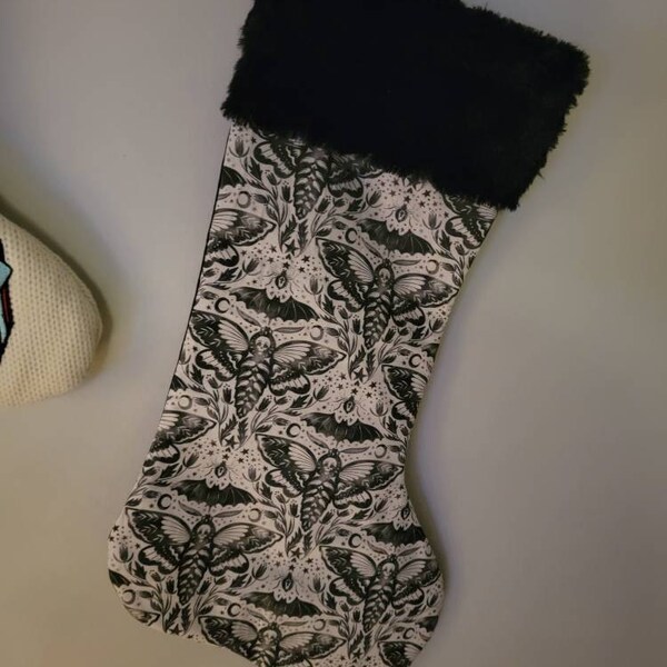 Spooky Christmas Stocking, Goth Christmas Stocking, Gothmas Stocking ...