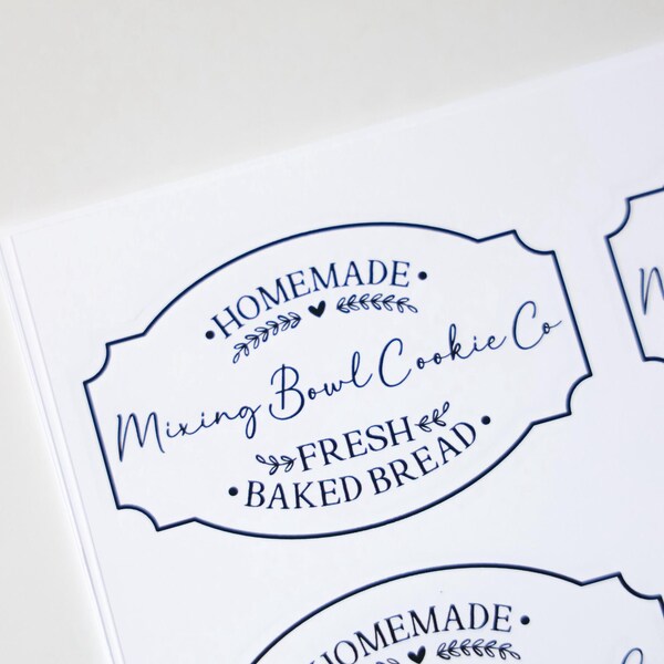 Personalized Homemade Bakery Labels || Custom Baking Stickers || Baked ...