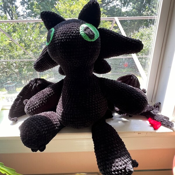 Crochet Toothless the Night Fury PDF Pattern - (digital Pattern Only ...