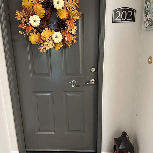 Boo Door Decal Halloween Vinyl Decal Holiday Decor Home Decor Porch ...