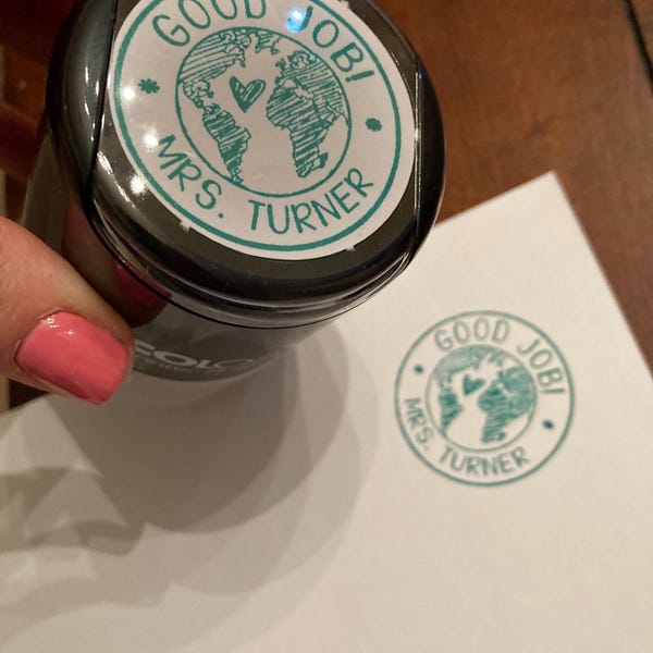 Library of Stamp Classroom of Books Stamper Teacher Gift Graduation ...