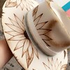 Imogen: Floral Horseshoe. Made to Order Handcrafted Burned Wide Brim Hat. Burned Hat, Cowboy Hat ...
