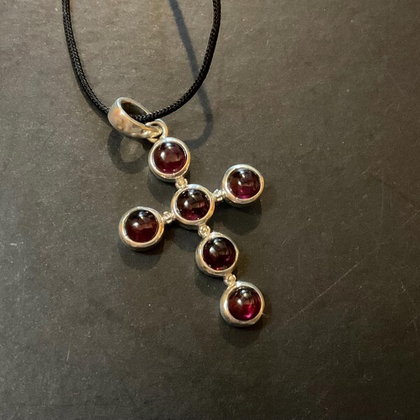 Faceted Iolite Pendant Compass Pendant 925 Sterling Silver Pendant ...