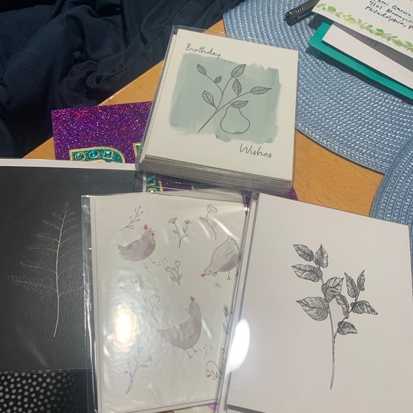 Wildflower Set of 12 | Greeting Card Collection With Envelopes - Etsy