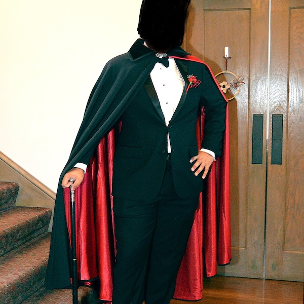 Phantom Opera Cloak - Mens Wedding Cloak - Evening Cloak - Renaissance ...