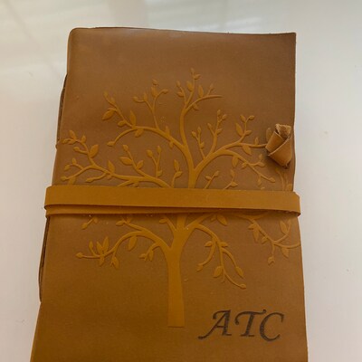 Handmade Scroll Travel Leather Journal, 9x6 Travel Diary Notebook ...