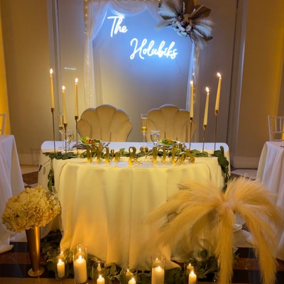 Mr and Mrs Sign 5in, Sweetheart Table Sign, Head Table Sign, Sweetheart ...