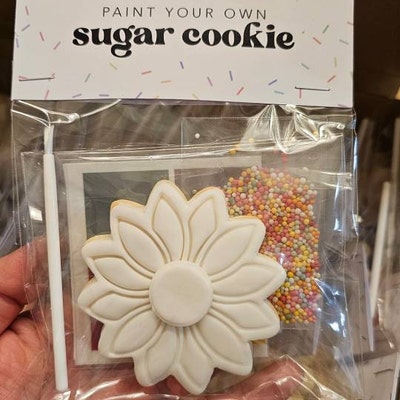 PYO Cookie Bag Topper 4 and 5 Paint Your Own Cookie Instructions PYO ...