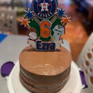Baseball Cake Topper Astros - Etsy