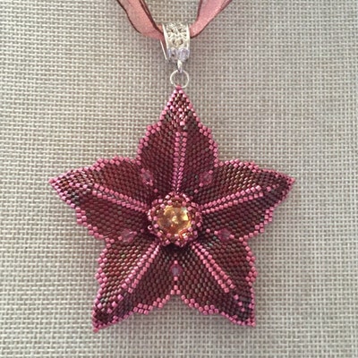 Tutorial Clematis Flower-beading Tutorial, Instant Download, Jewelry Tutorial, Ellad2 - Etsy