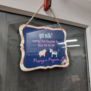 Breastfeeding Sign for Door, Sign for Nursing Mom, Gift for New Mother ...