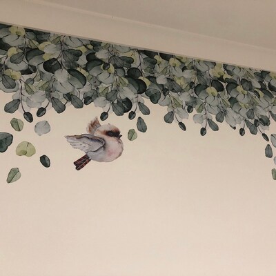 Green Leaf Jungle Wall Decals - Etsy