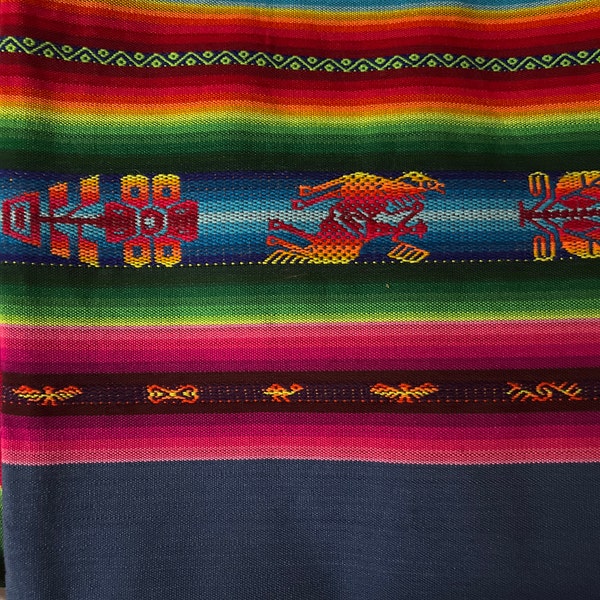 Authenitc Bolivian Aguayo Fabric, Indigenous Woven Textile, Decor ...