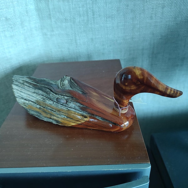 Cedar Fence Post Duck—small. Rustic Stylized Decoy. - Etsy