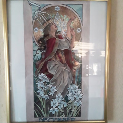 Art Print Lady of October Goddess With Will-o-the-wisps - Etsy