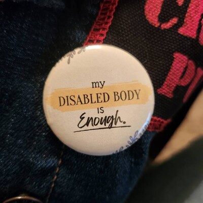 Dont Touch My Mobility Aid Button Pin Disability Button - Etsy