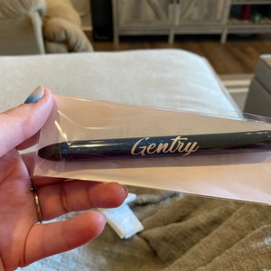 Personalized Epoxy Glitter Black Ink Pen: Refuillable - Etsy