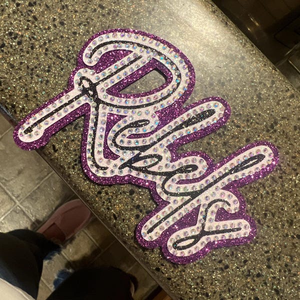 Boujee *3D Glitter Mascot Rhinestone Hat Patch* Iron-on Adhesive - Etsy