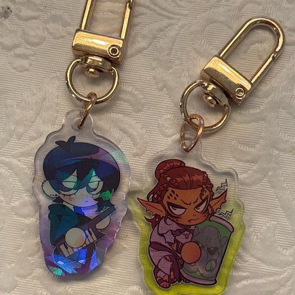 Baldur’s Gate 3 BG3 Acrylic Keychain Minthara Astarion Wyll Lae’zel ...