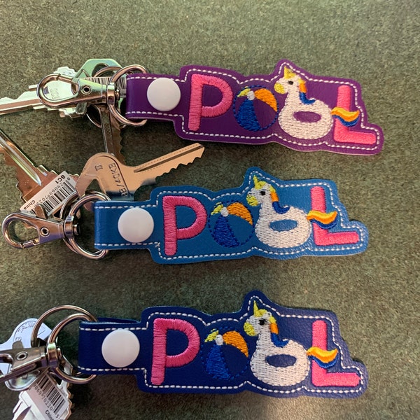 Pool Keychain, Pool Key Chain, Pool Keyring, Pool Bag, Pool Key, Summer ...