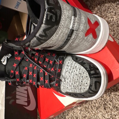 Jordan Banned Rebellionaire X Flat Bred Shoe Laces Shoelaces - Etsy